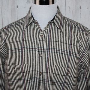 Pendleton | Shirts | Vtg Pendleton Xl 0 Virgin Wool Striped Shirt ...
